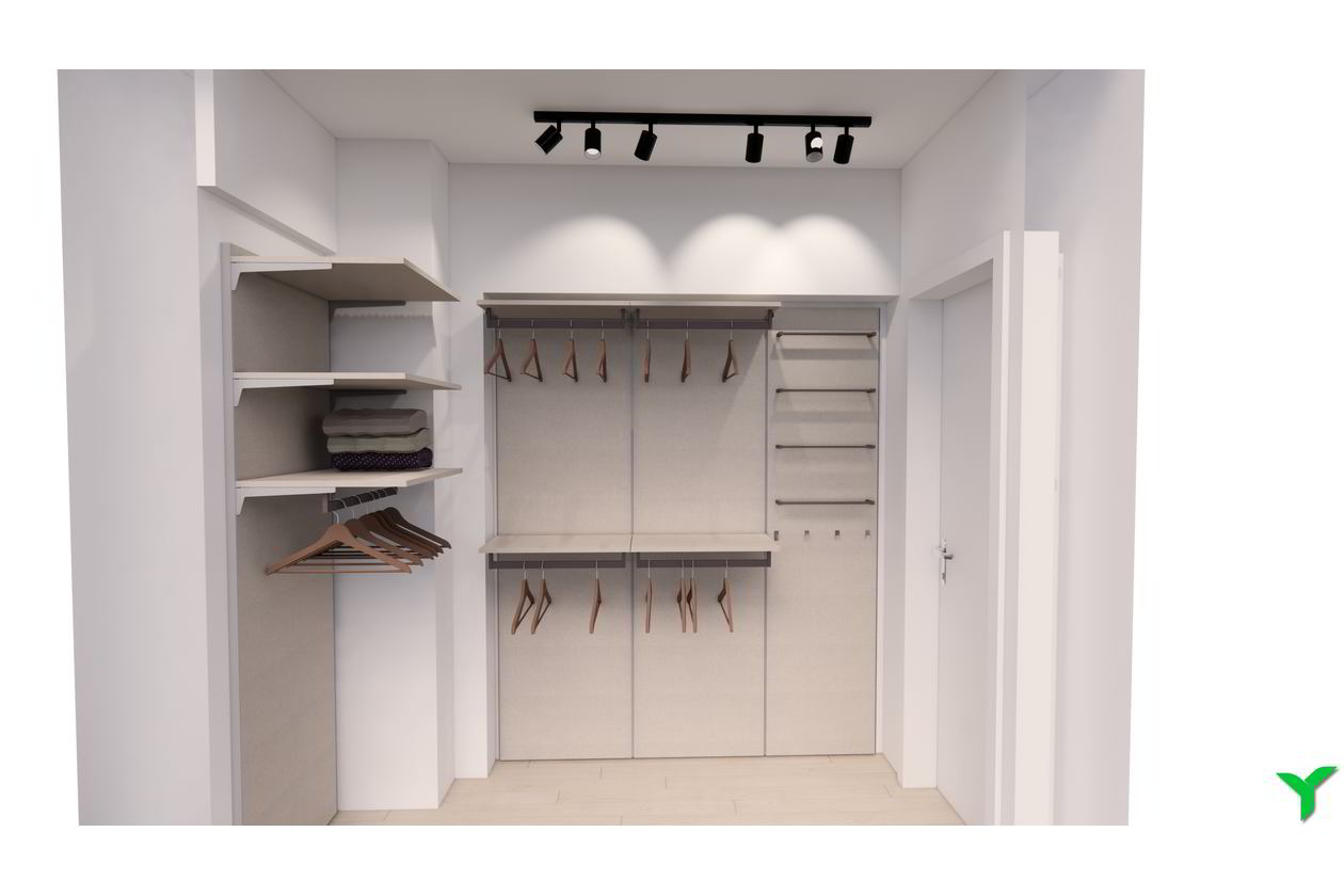 Proiect mobila Dressing-Room, pe trei pereti, 3m², Elaborat 17 August ...